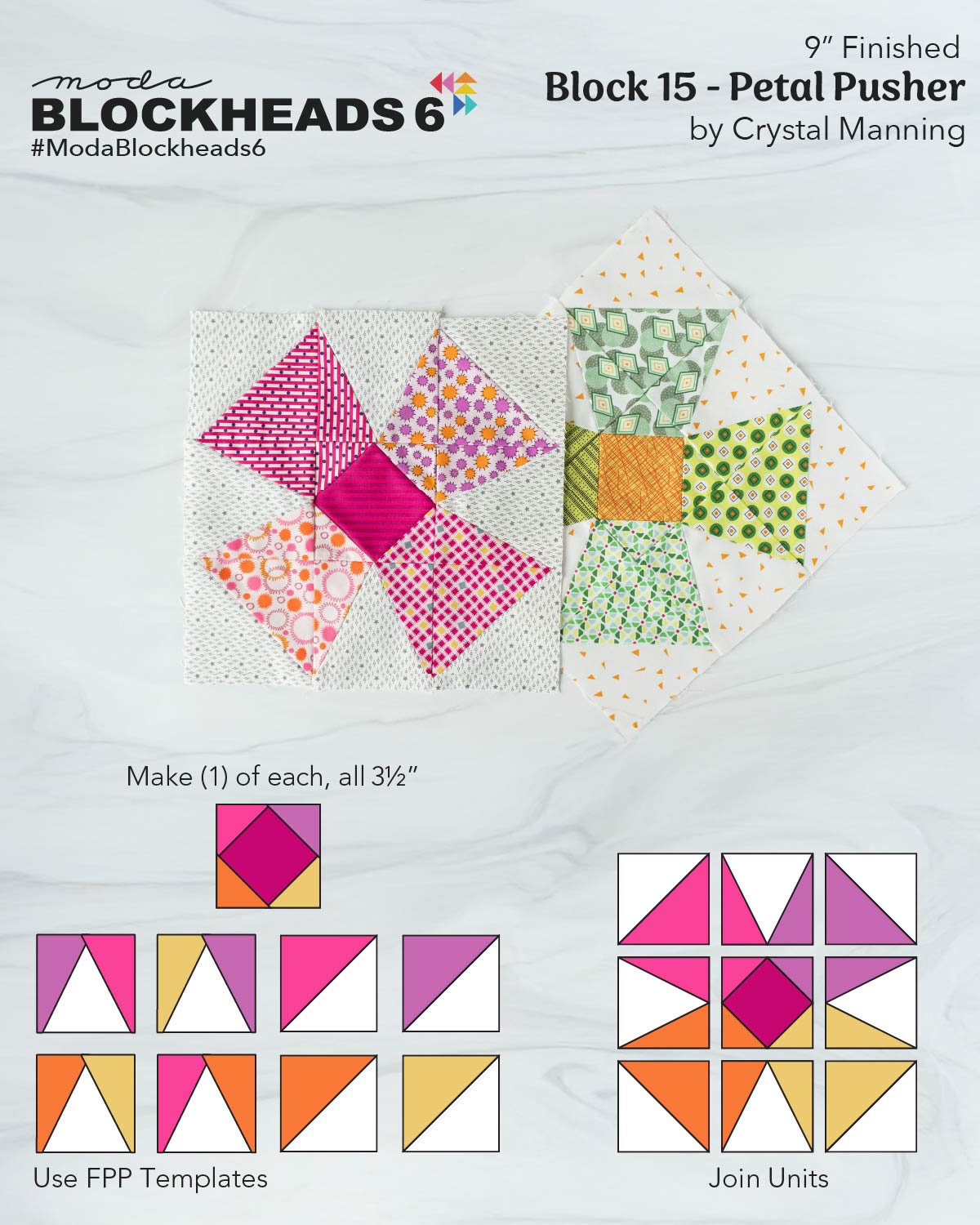 Blockheads6 – Block 15 – Crystal Manning | modafabrics.com